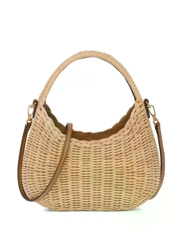 Miu Miu Mini Wander Wicker Shoulder Bag