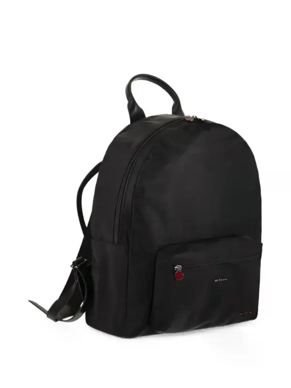 Kiton Leather-trimmed Zip-fastening Backpack