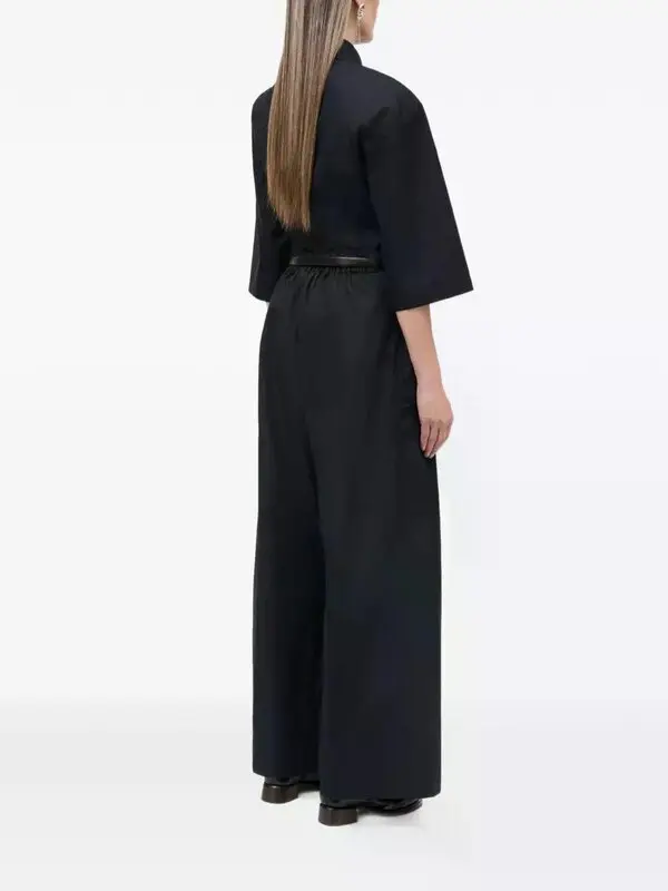 Mark Kenly Domino Tan Paji Straight-leg Trousers