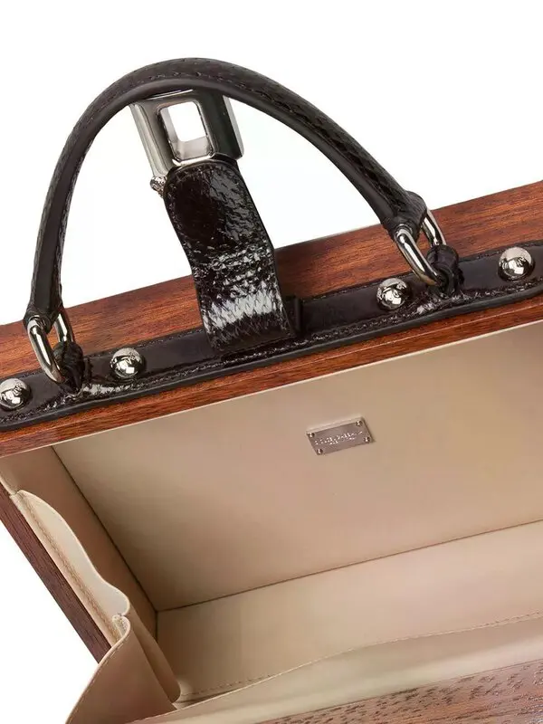 Dolce & Gabbana Radio Dolce Box Hand-painted Top-handle Bag