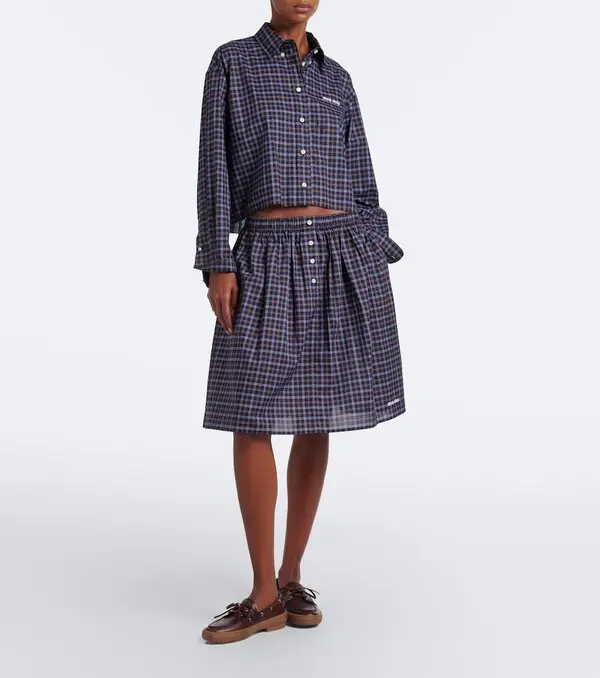 Miu Miu Leather Boat Shoes