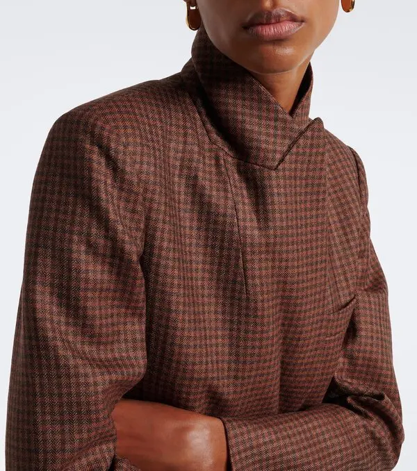 BLAZÉ MILANO Everyday Checked Virgin Wool Blazer
