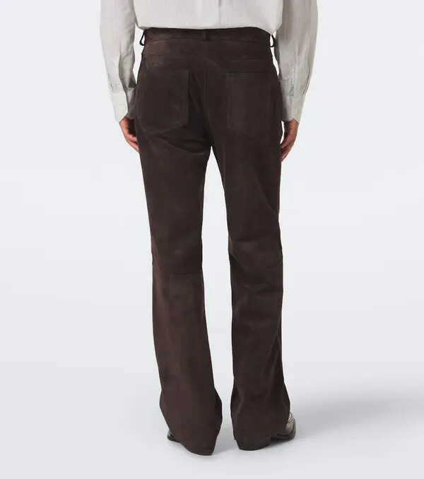 Our Legacy Carlson Cut Suede Bootcut Trousers