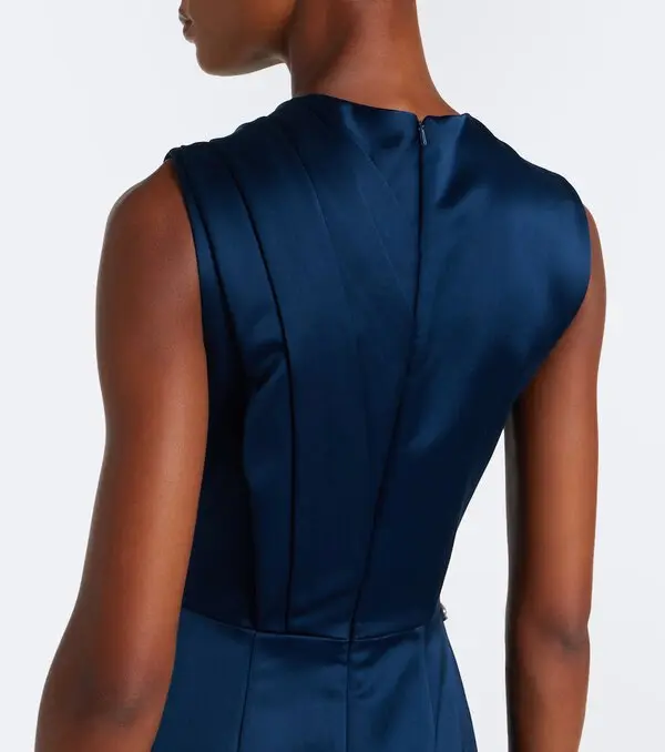 Erdem Embellished Satin Gown