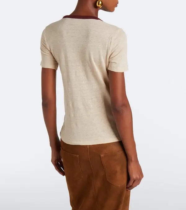 MARANT ETOILE Kiliann Printed Linen T-shirt