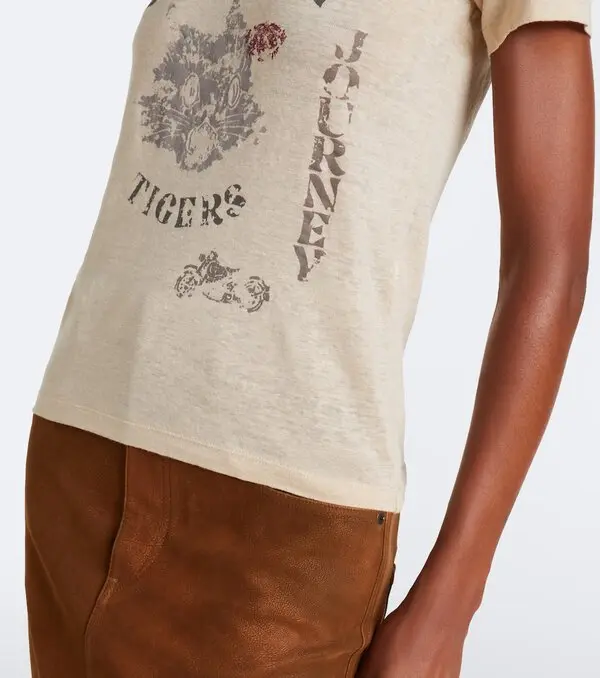 MARANT ETOILE Kiliann Printed Linen T-shirt