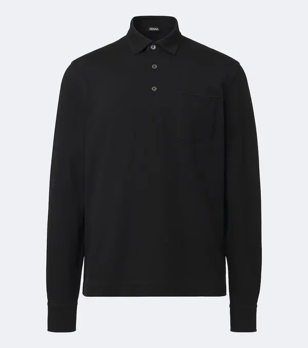 Zegna Cotton Pique Polo Shirt