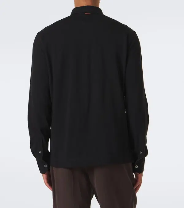 Zegna Cotton Pique Polo Shirt