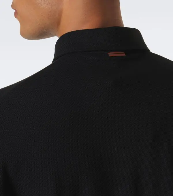 Zegna Cotton Pique Polo Shirt