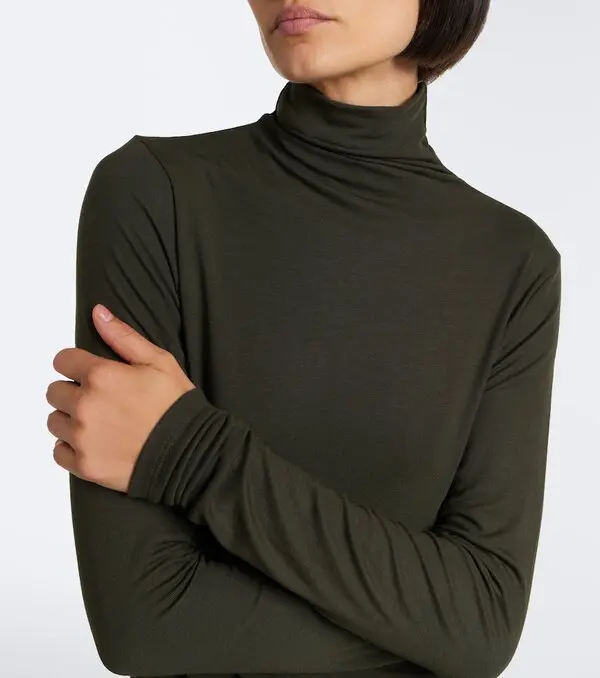 Vince Jersey Turtleneck Top
