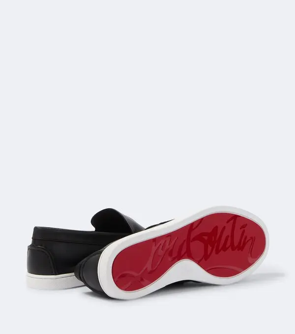 CHRISTIAN LOUBOUTIN Leather Slip-on Shoes