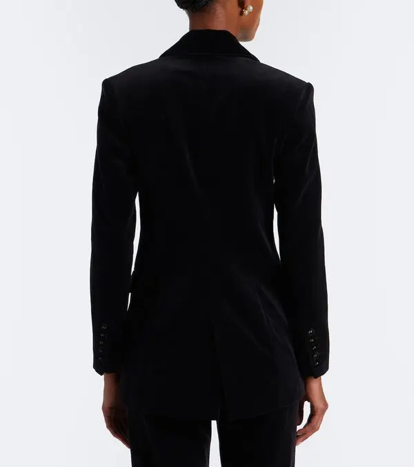 Costarellos Cotton Velvet Blazer