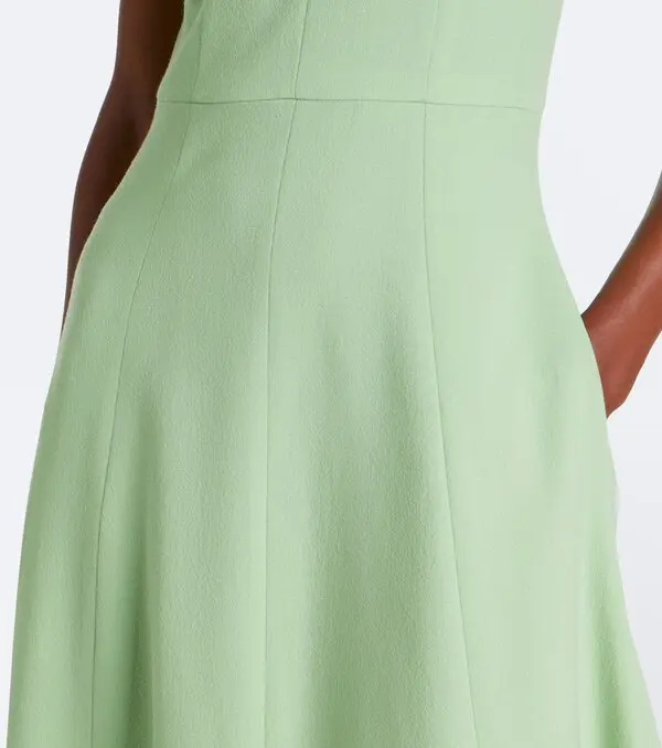 EMILIA WICKSTEAD Malinda Wool Crepe Gown In Pale