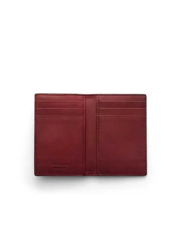 Prada Antiqued Leather Card Holder