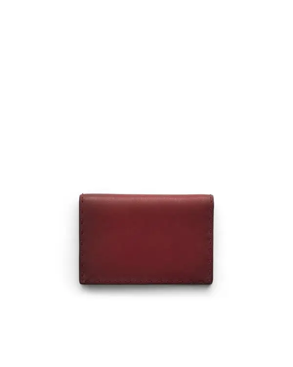 Prada Antiqued Leather Card Holder