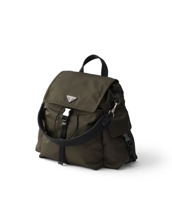 Prada Explore Re-nylon And Leather Backpack