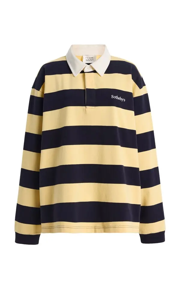 FRAME X Sotheby's Rugby Cotton Polo Shirt