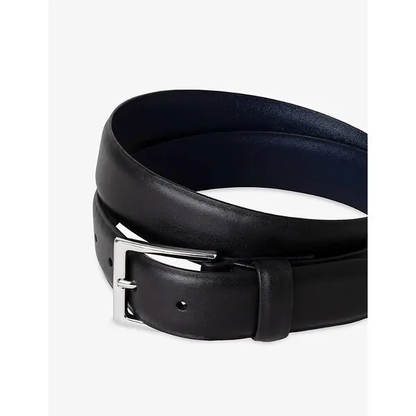 HACKETT Feather-edge Leather Belt