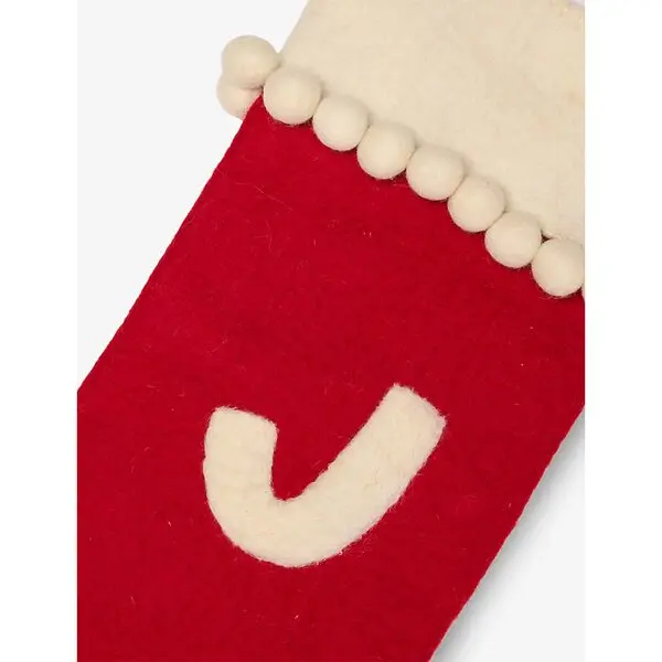 SELFRIDGES EDIT Alphabet Medium Wool Christmas Stocking 48cm