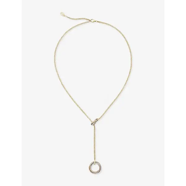 Cartier Trinity 18ct Yellow, Rose And White Gold And 0.34ct Diamond Pendant Necklace - Multicolour
