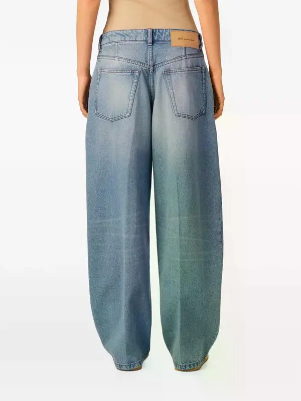 AMI Paris Balloon-fit Cotton Jeans