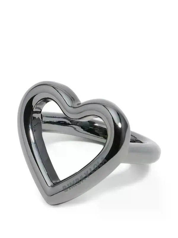 Bimba Y Lola Heart-print Ring And Scarf - Brown