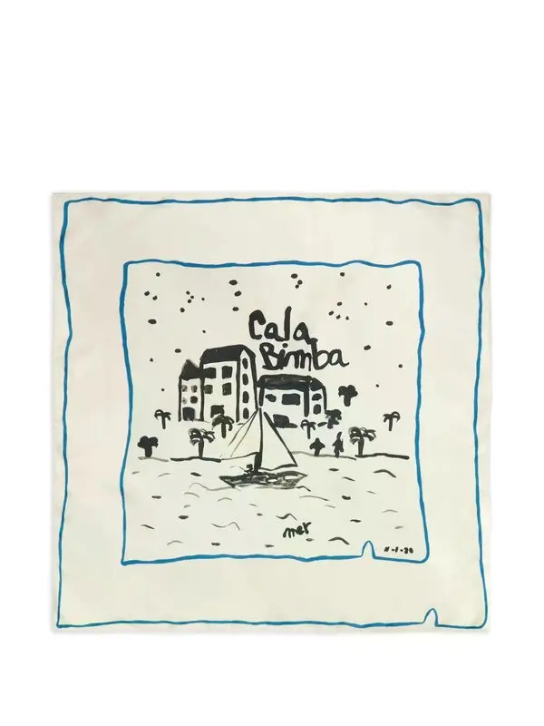 Bimba Y Lola Cala Bimba Print Scarf - Neutrals