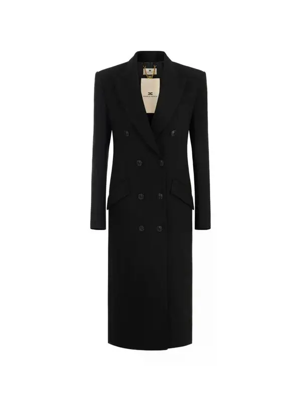 Elisabetta Franchi Double-breasted Crêpe Coat