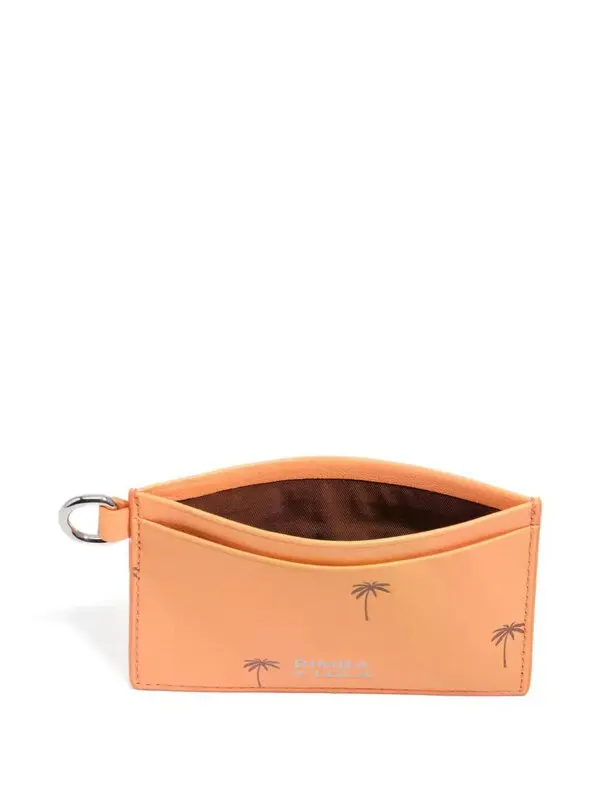 Bimba Y Lola Palms Small Leather Cardholder