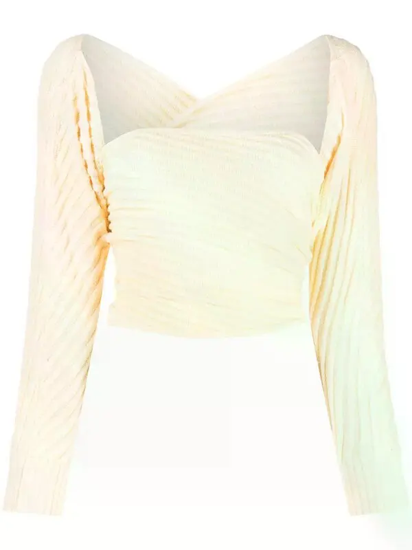 Gimaguas Marianne Mangas Ribbed Jumper - Yellow