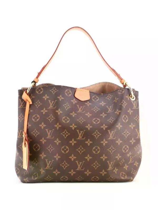 LOUIS VUITTON Monogram Canvas Pm Hobo Bag - Brown