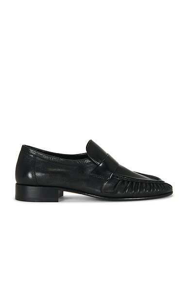 THE ROW Soft Loafer - Black