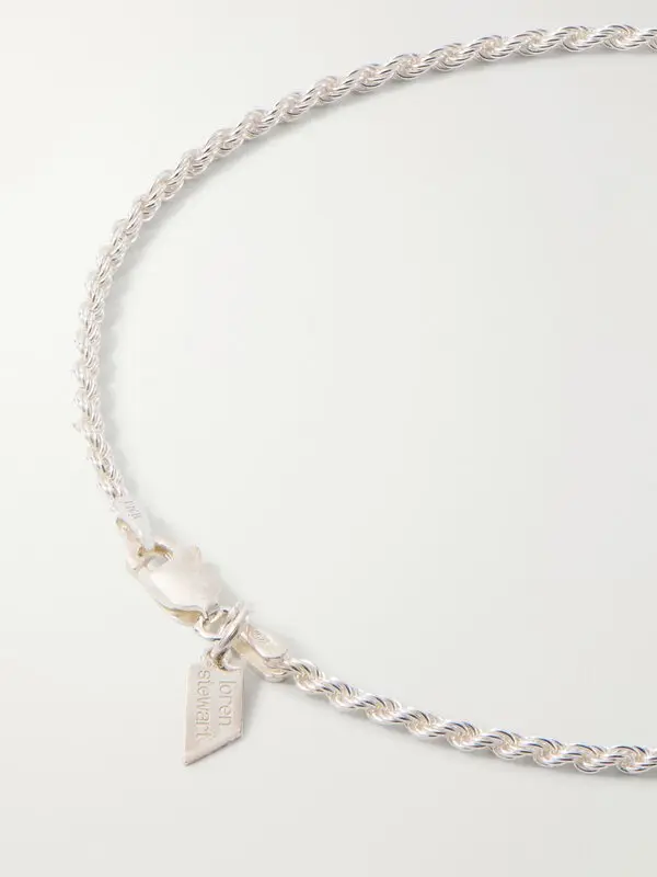 LOREN STEWART Twisted Sterling Anklet