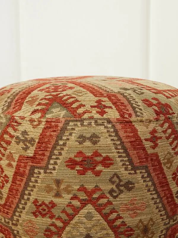 SIX THE RESIDENCE Kashmar Pill Velvet-jacquard Pouf