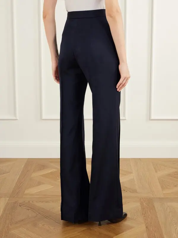 VIVIENNE WESTWOOD Serge Pleated Flared Wool Pants
