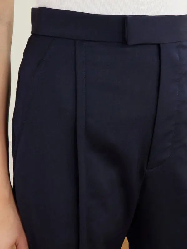 VIVIENNE WESTWOOD Serge Pleated Flared Wool Pants