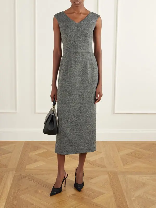 Dolce & Gabbana Stretch-wool Midi Dress