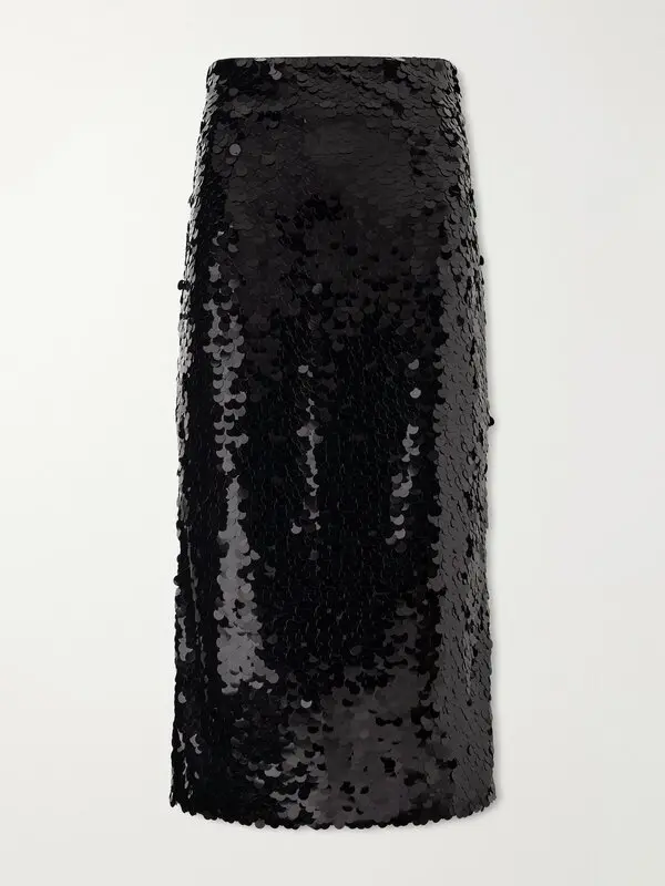 Dolce & Gabbana Sequin-embellished Tulle Midi Skirt