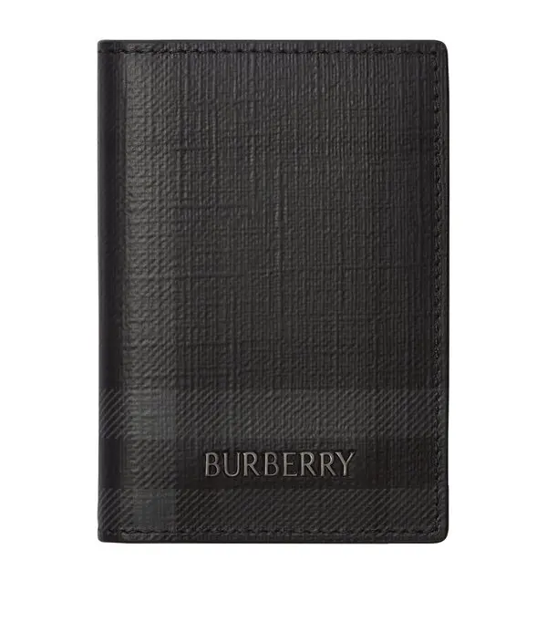 Burberry City Check Folding Card Holder