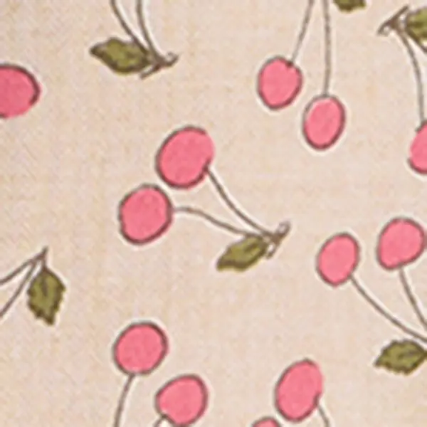 Bonpoint Cherry Print Cotton Shirt Dress