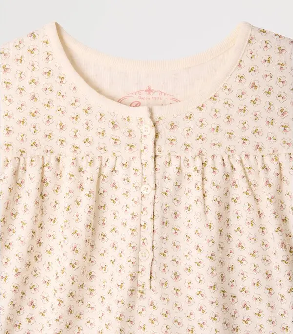 Bonpoint Cotton Cherry Print Pyjamas