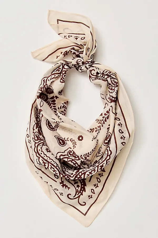 Free People Century Cotton Bandana - Ivory