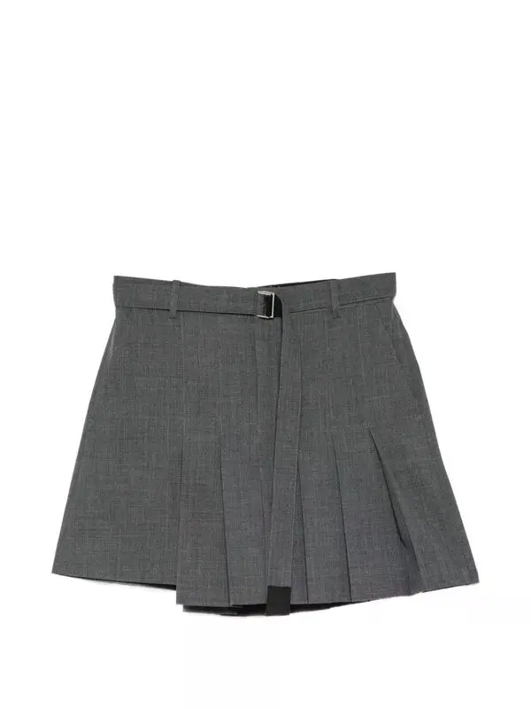 Sacai Pleated Suiting Shorts - Grey