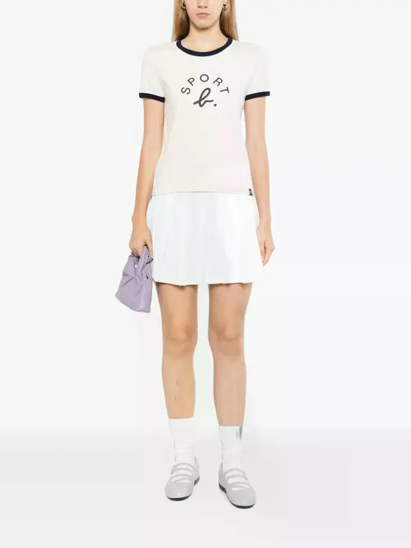 AGNES B. Logo-print T-shirt - Neutrals