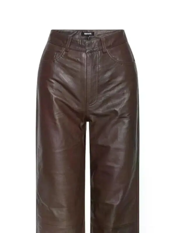 ROTATE BY BIRGER CHRISTENSEN High-waisted Straight-leg Trousers