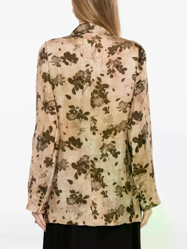 UMA WANG Floral-print Wrap Jacket