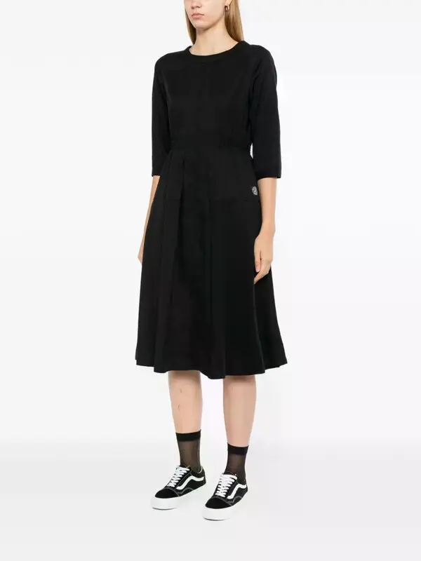 AGNES B. Logo Patch Midi Dress