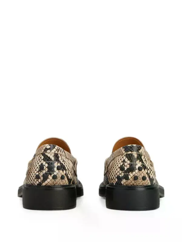 TOD'S Snakeskin-effect Loafers