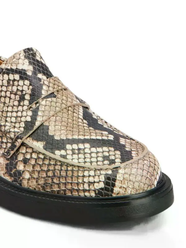TOD'S Snakeskin-effect Loafers