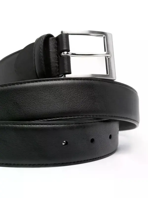 Canali Leather Buckle Belt